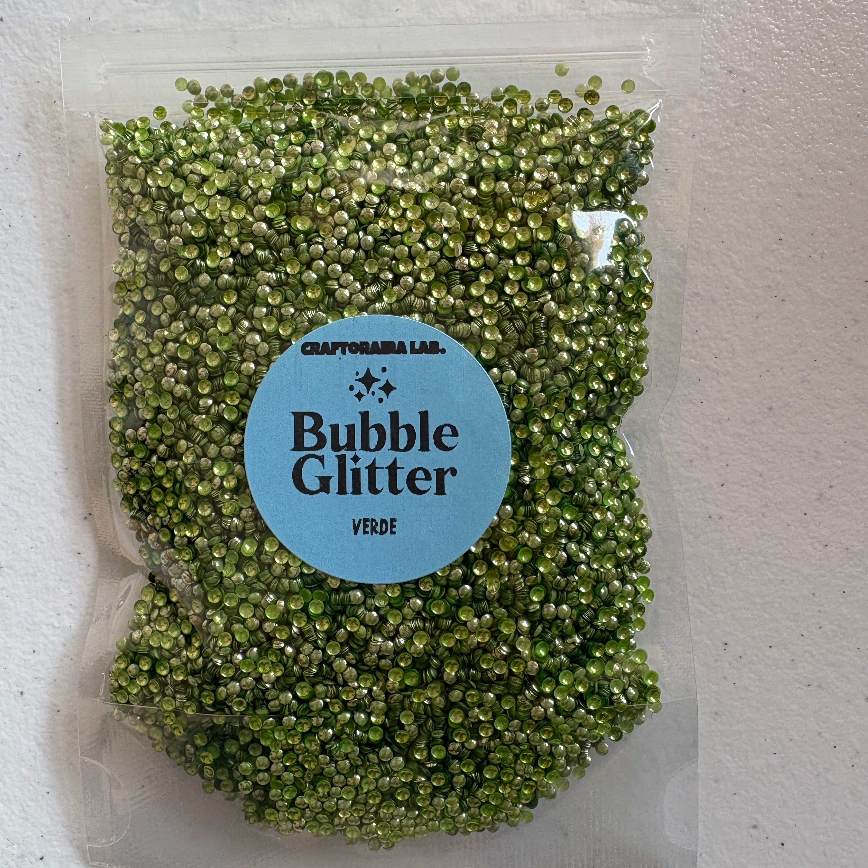 Bubble Glitter VERDE – Craftorama Lab